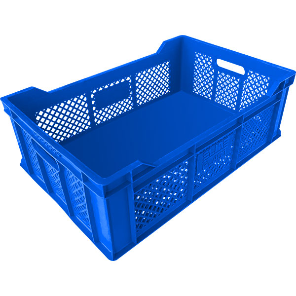 Plastik Kasa 400x600x200mm TK Balkonlu - Plastik Palet l Plastik Kasa